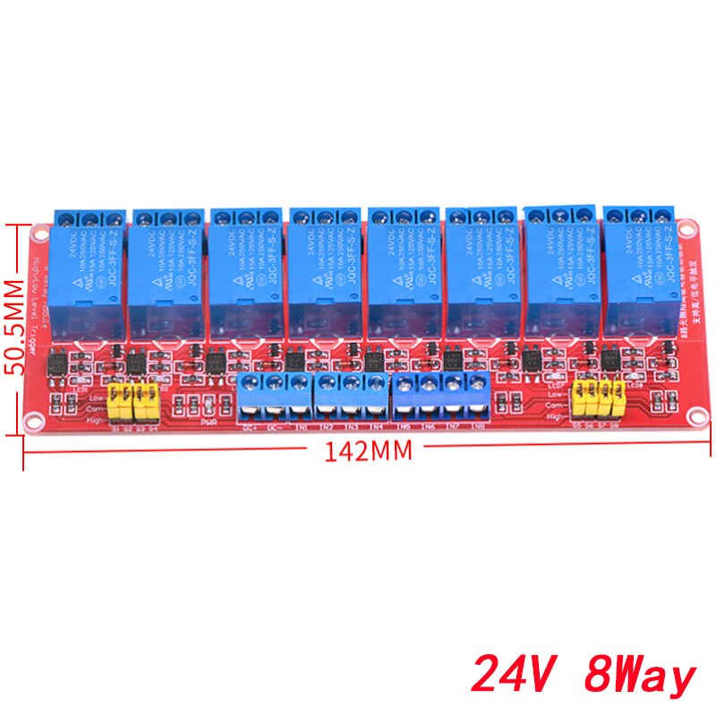 1 2 4 6 8 Channel 5V 12V 24V Relay Module Board Shield with Optocoupler ...