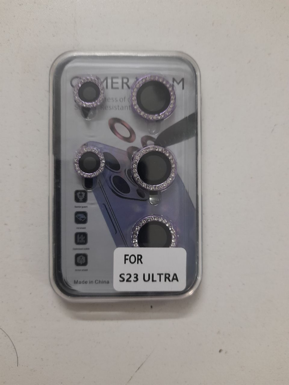 For Samsung Galaxy S23 Ultra 5PCS Ring Camera Lens Protector Aluminium ...