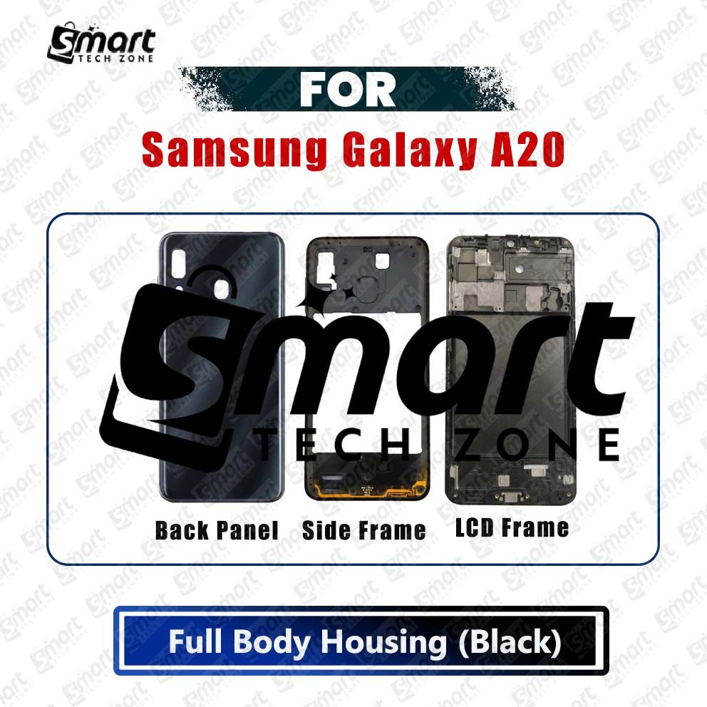 Full Body Housing For Samsung Galaxy A20 Front LCD Frame Panel, Middle ...