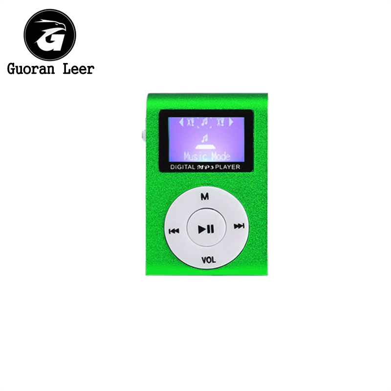 gu Mini Cube Clip-type Mp3 Player Display Rechargeable Portable Music ...