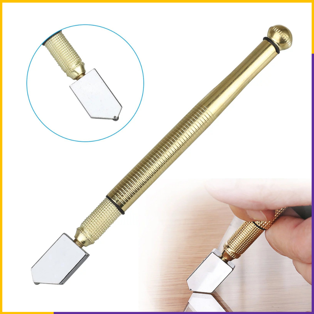 PROFESSIONAL GLASS CUTTER CUTTING LUBRICATED OIL FEEDTIPPED CRAFT ...