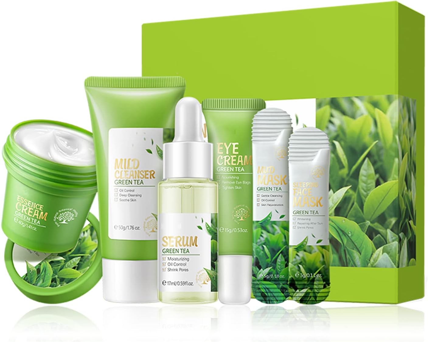 Fenyi Skincare Green Tea Set - 6Pcs | Daraz.com.bd