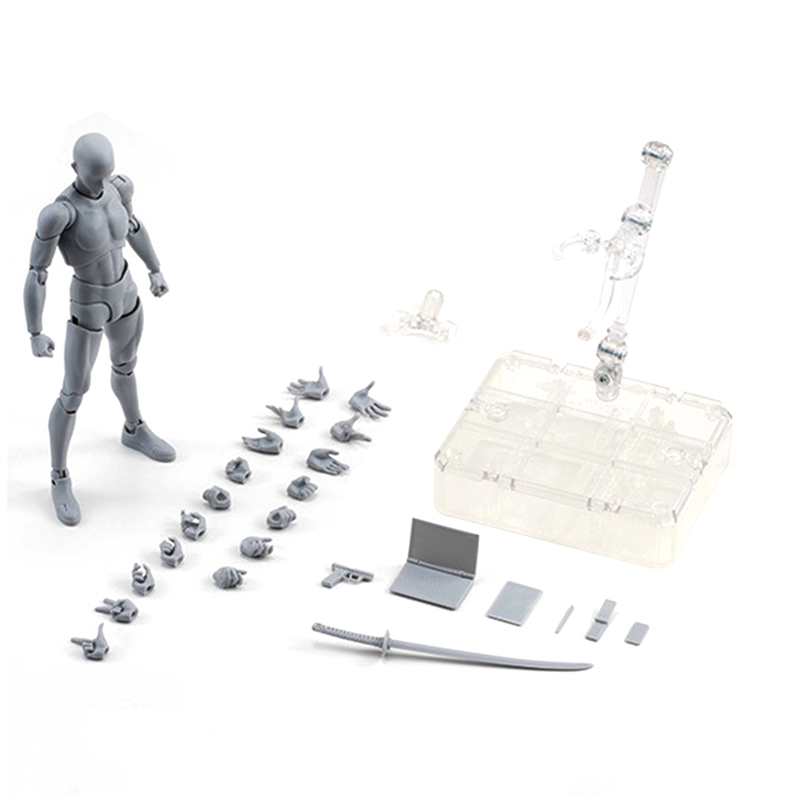Body Kun DX Set Body Kun And Body Chan Set PVC Action Figures Drawing ...