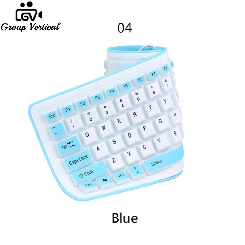 Group Vertical Portable Silent Foldable Silicone Keyboard Usb Flexible ...