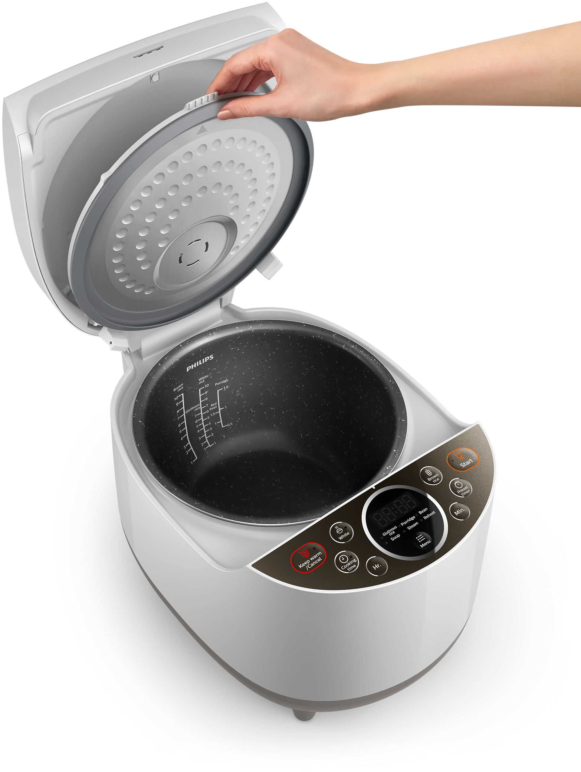 Philips Digital Rice Cooker HD4515 – 1.8L | Smart 3D Heating ...