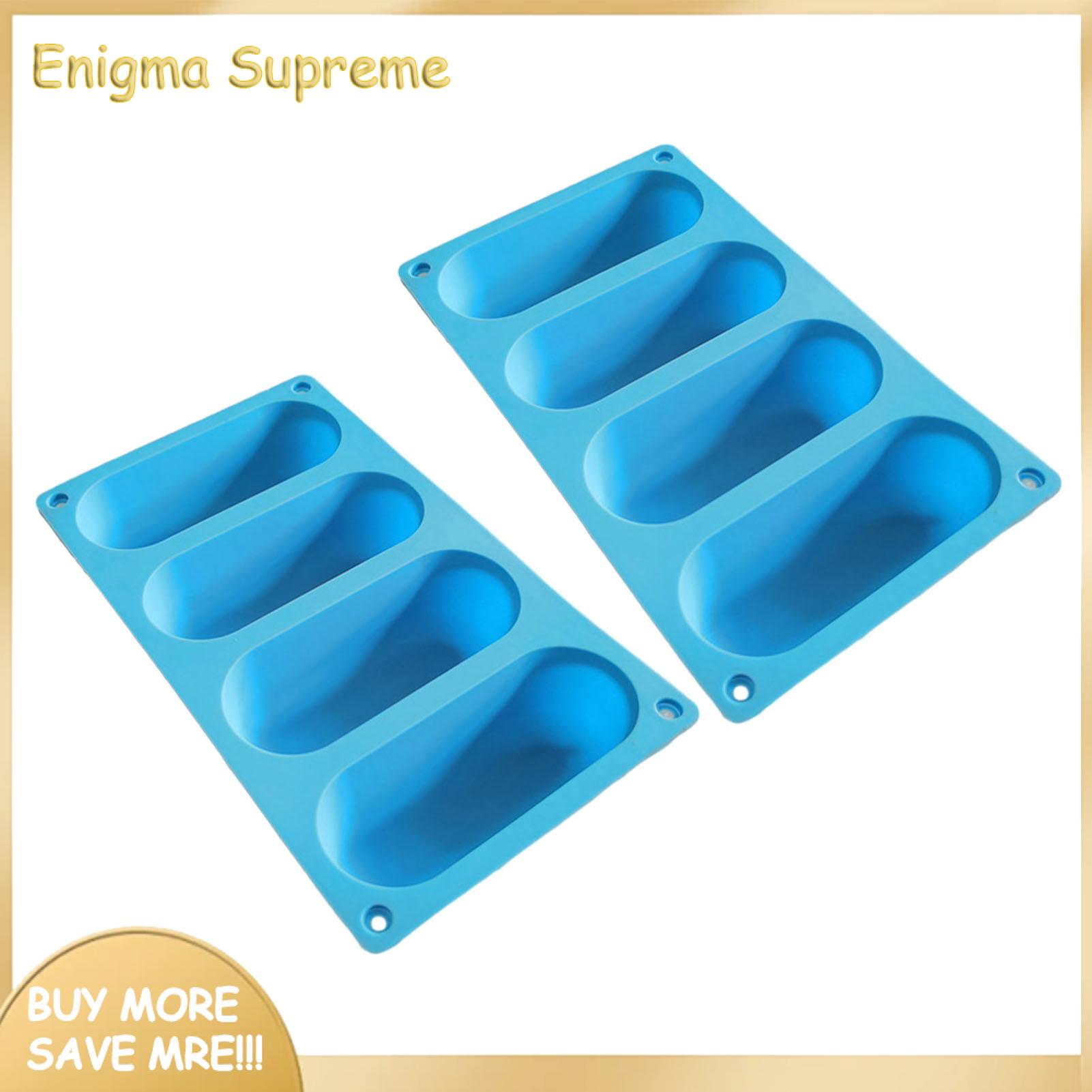 Enigma- Hot Dog Molds Silicone Hot Dog Bun Pan Mold Set Non-stick ...