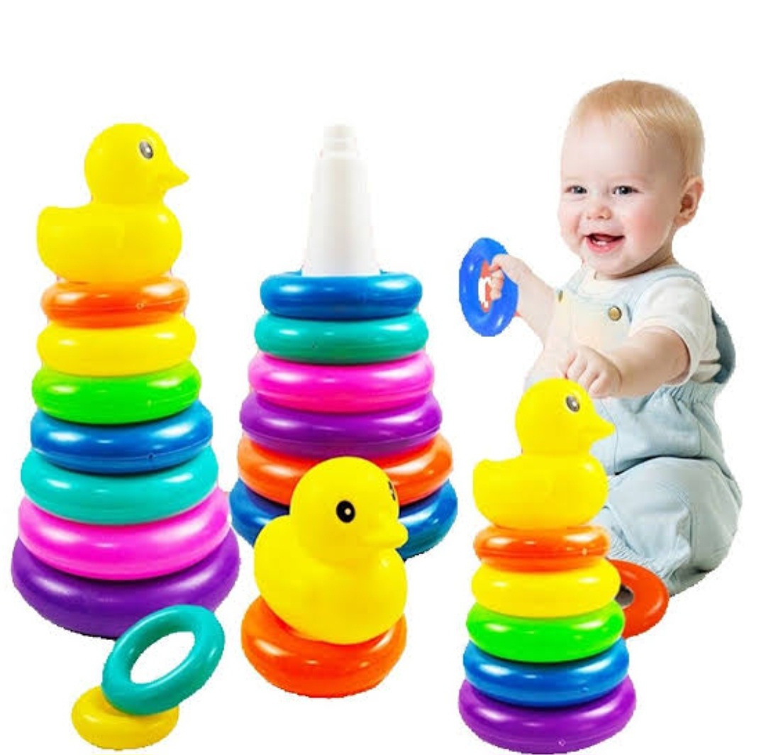 6 Ring Piramid ring Toys - Multi Color toy for baby | Daraz.com.bd