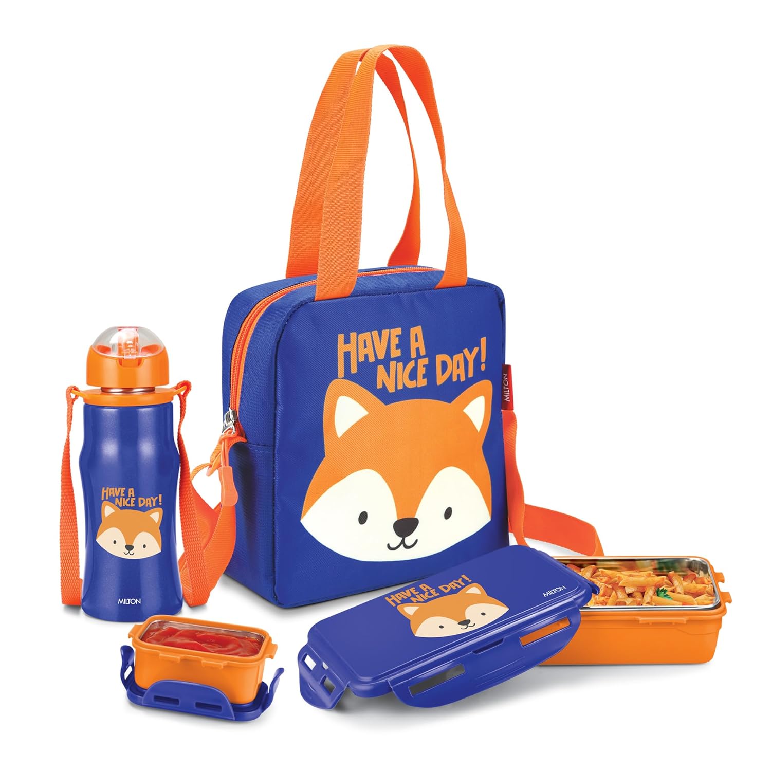 3 In 1 Kids Combo Lunch Box Set With Water Bottle & Insulated Bag ...