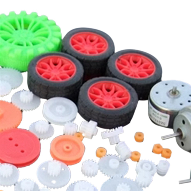 Toys Cars Robots DIY Accessories DIY Motorized Car Robot Kit with Worm ...