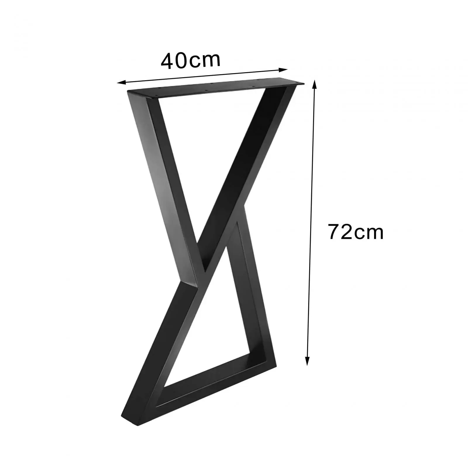 Metal Table Legs Industrial Set of 2 Heavy Duty Desk Legs Furniture ...