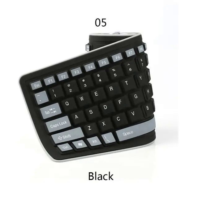 【High Cost-Performance】 Portable silent foldable silicone keyboard ...