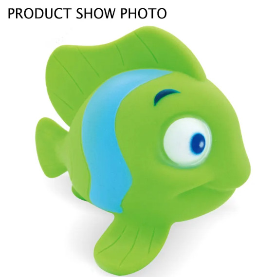 4PCS Soft Rubber Animal Vinyl Fish Kids Bathroom Game Toy Baby Bath Toys