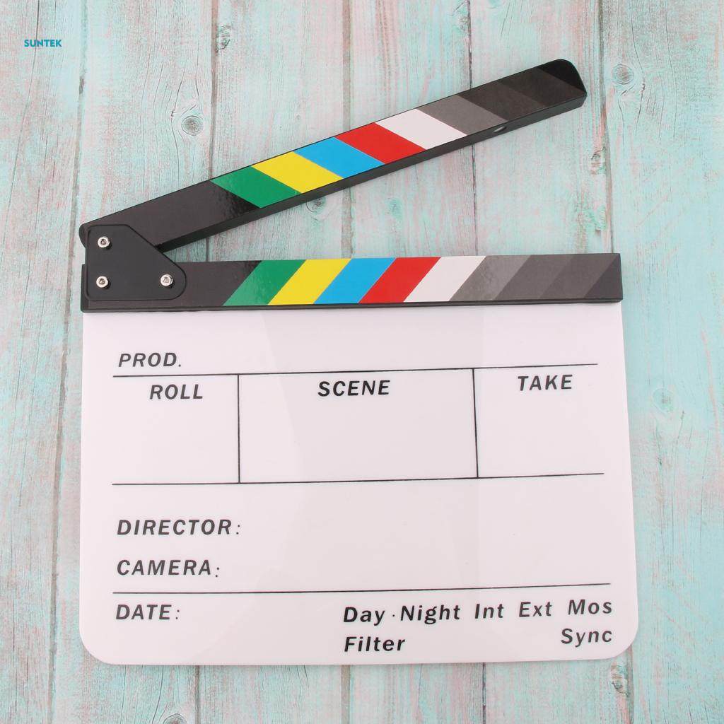 Movie Clapboard with Colorful Written Clapper Board TV Microfilm Props ...