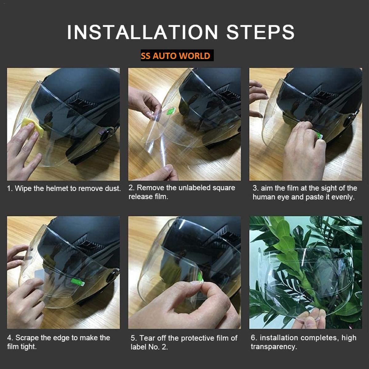 Rainproof And Anti-Fog Film, Motorcycle Helmet Patch Film, Rainproof ...