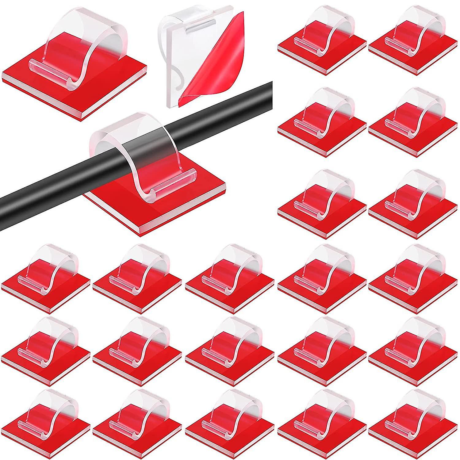 Self Adhesive Cable Clips Organizer USB Mobile Data Charger Cable Wire ...