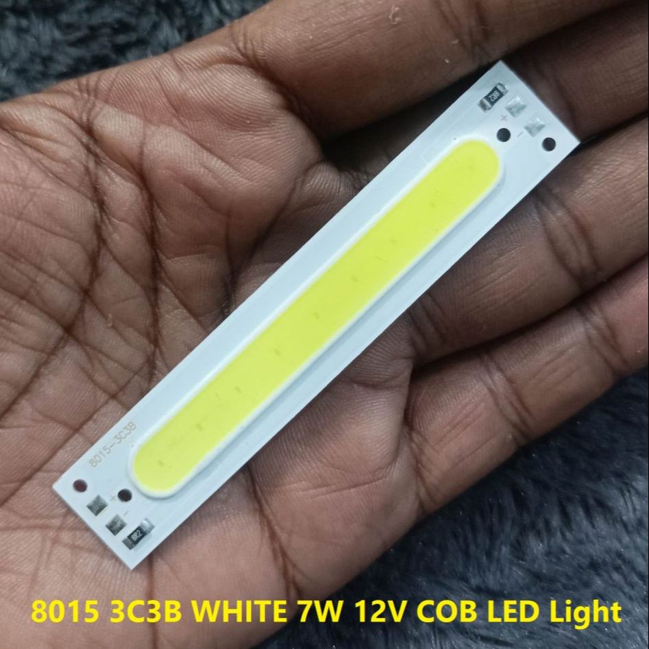 Trendy - 8015 3C3B WHITE 7W 12V Size 80×15mm 12V COB SMD LED Light Chip 7W White COB LED Light ...