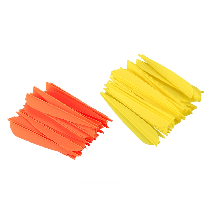 Arrows Vanes 4 Inch Plastic Feather Fletching for DIY Archery Arrows ...