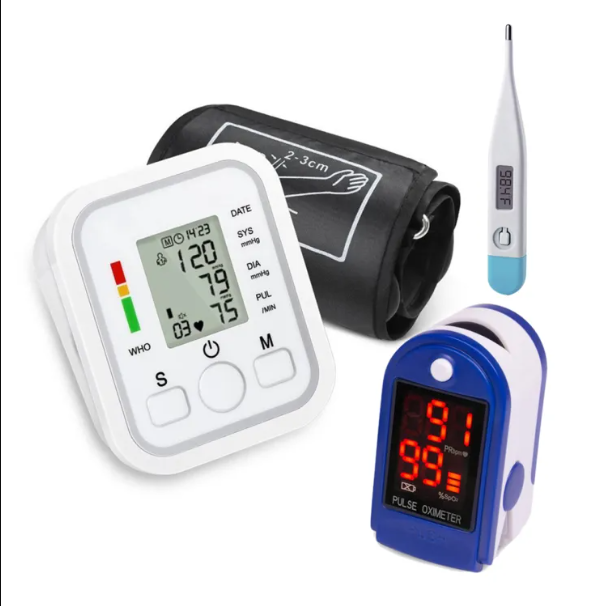 Digital Bp Checking Machine, Digital Thermometer And Digital Pulse ...