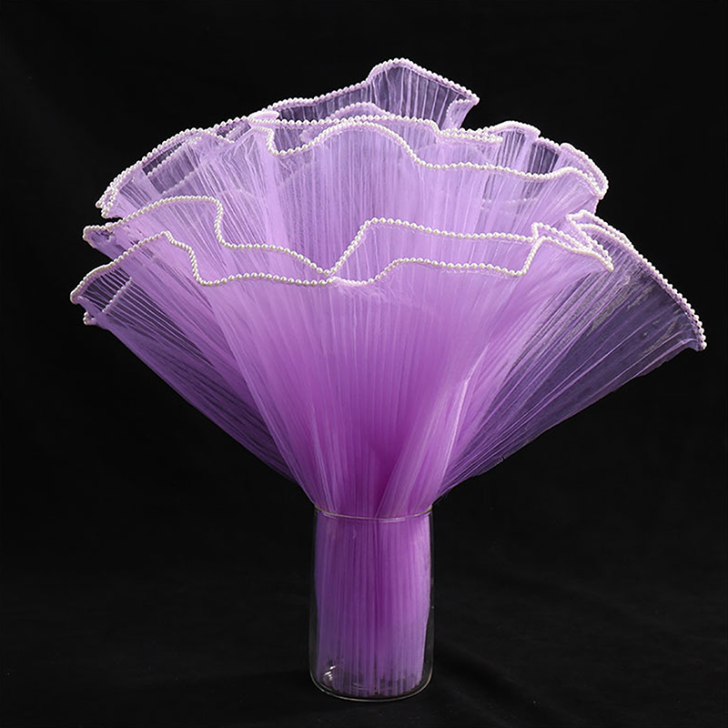 28cmx1M Flower Wrapping Paper Wave Yarn Florist Bouquet Packaging Lace ...