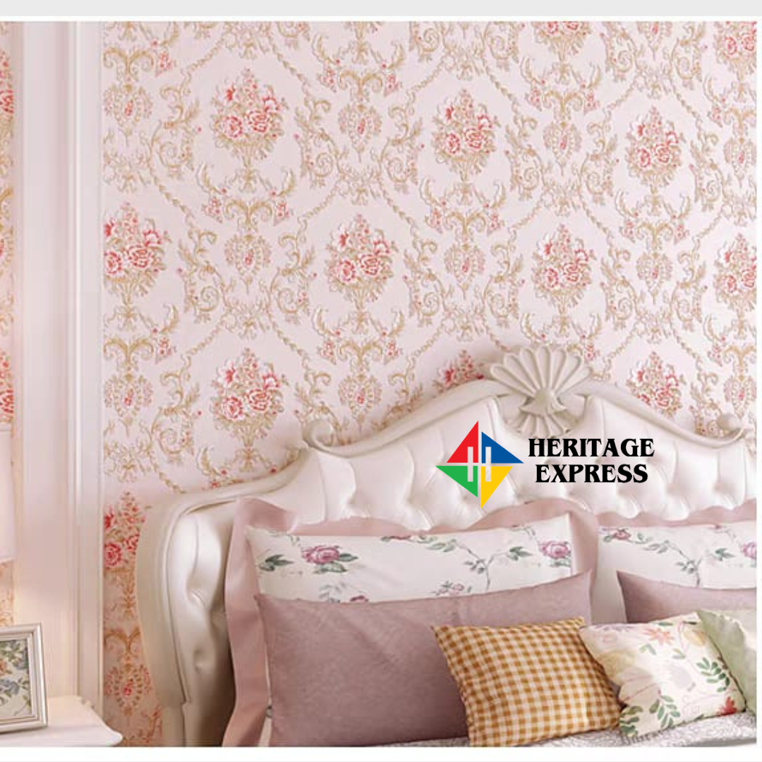 Exclusive Embossed Floral Wallpaper Collection Adhesive 57 square feet ...