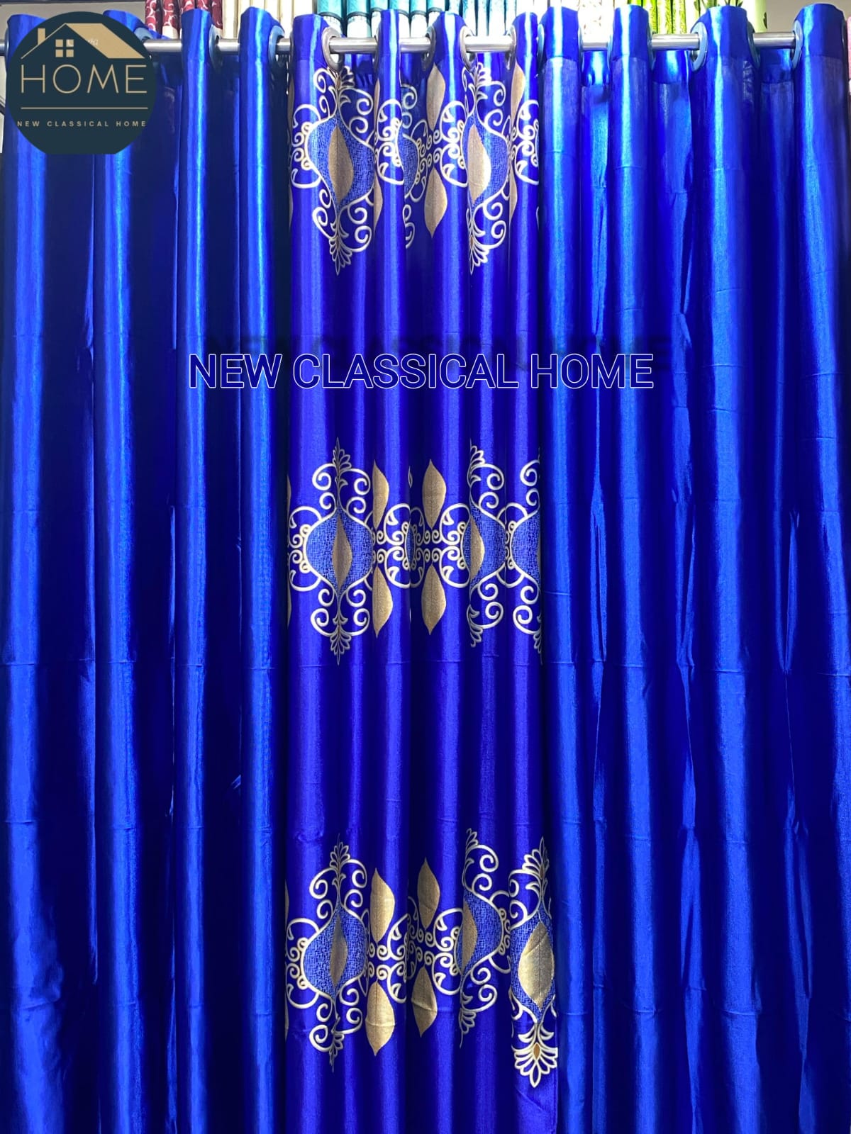 Premium Synthetic Curtain Set for Home 3-Piece Solid Color Door ...