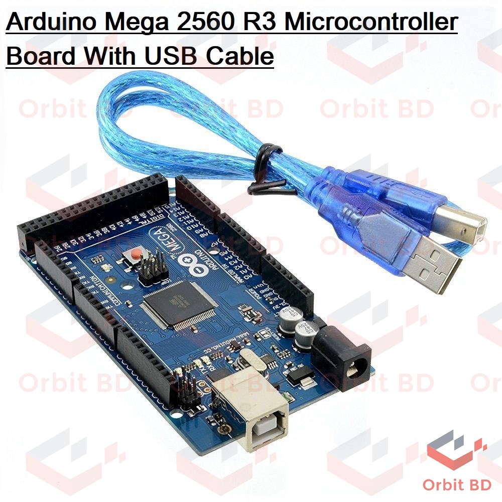 Arduino Mega 2560 R3 Microcontroller Board With USB Cable | Daraz.com.bd