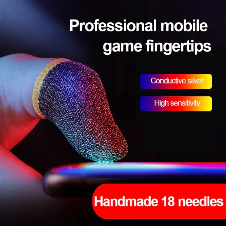 5Pair/ 10 Pcs Gaming Finger Sleeve Game Controller Sweat Proof Gloves ...
