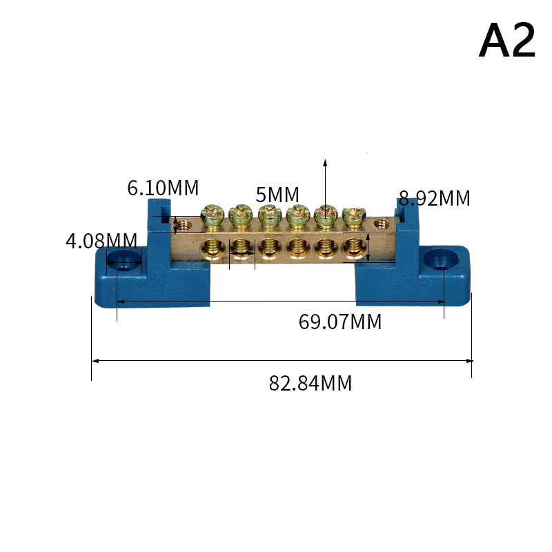 6*9 4/6/8/10/12 Holes Electrical Connector Distribution Box Neutral Terminal Rail Terminal Block ...