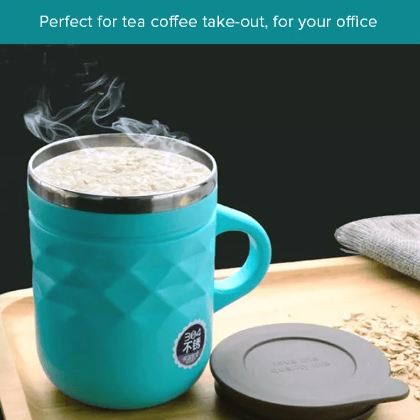 1 pcs Stainless Steel Coffee Mug Portable Tea Coffee Milk Cup Thermal ...