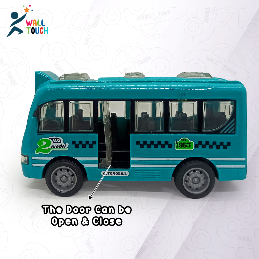 Friction powered Super Toys Mini Bus Car For Kids random Colour Car 1 ...