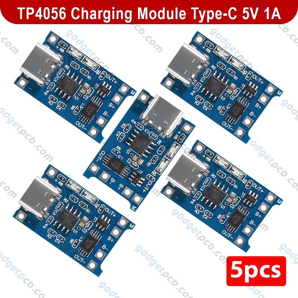 2/3/5/10/PCS TP4056 Charging Module 5V 1A USB Type-C Port Battery 3.7V ...