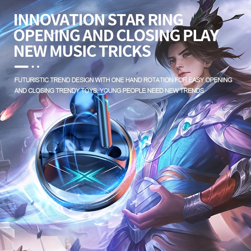 Star Ring Metal Alloy Esports Game Earphones Noise Reduction Stereo Low ...