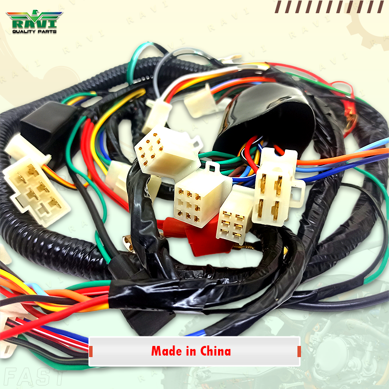 Self Wiring High Quality and Durable Motorcycle Wiring Set 4/5/6 pin ...
