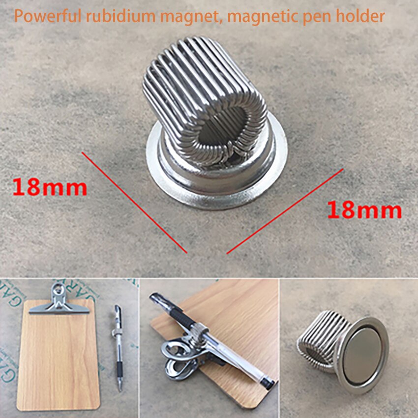 Stainless Steel Pen Holder Single/Double/Triple Hole Metal Spring Pen ...