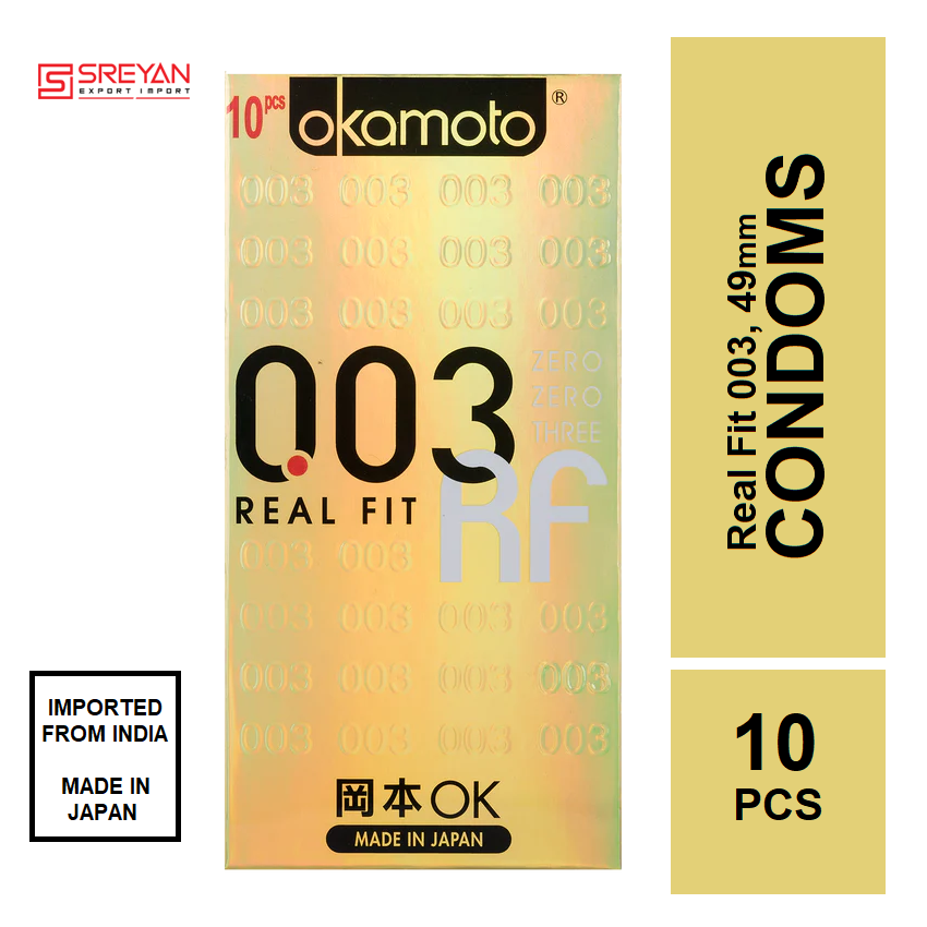 Okamoto 003 Real Fit Condoms - 10Pcs Pack(JAPAN FROM INDIA) | Daraz.com.bd