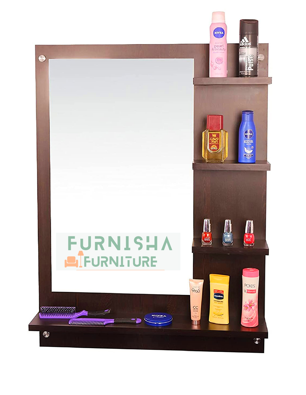 Furnisha Home Furniture Engineered Wood Melamine Board Square Wall ...