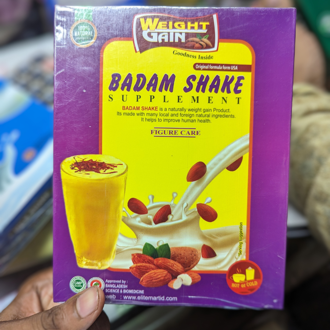 স্বাস্থ্যকর 1 পিসের জন্য ওজন বৃদ্ধি বাদাম শেক - milk shake | Daraz.com.bd
