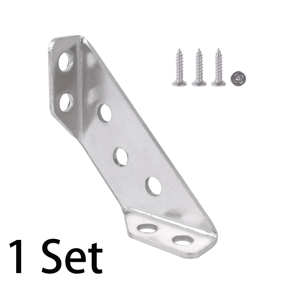 1/10 Set Stainless Steel Universal Furniture Corner Bracket Angle ...