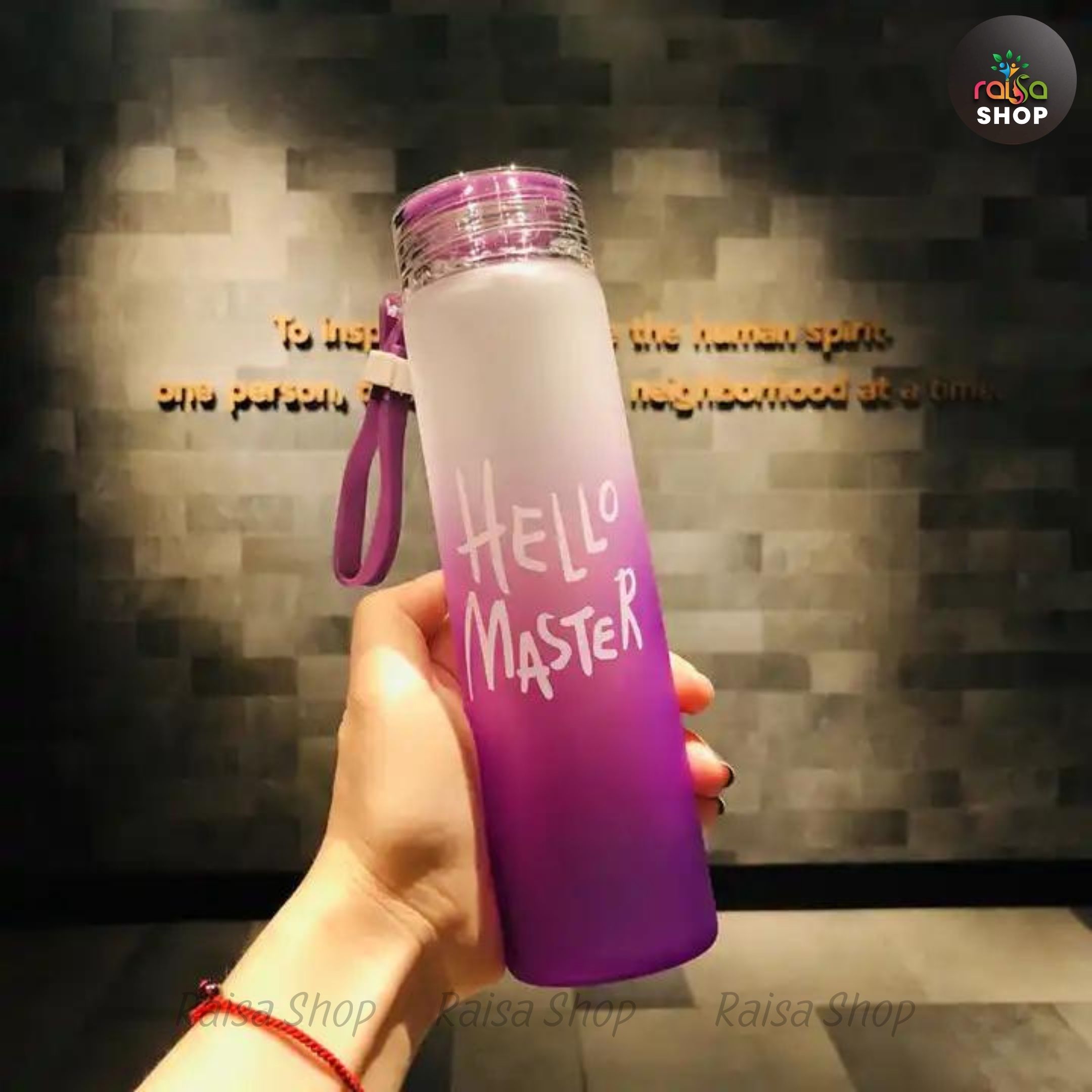 Premium Hellow Master Plastic Water Bottle 500ml- Stay Hydrated In Style Purple Color - Premium ...