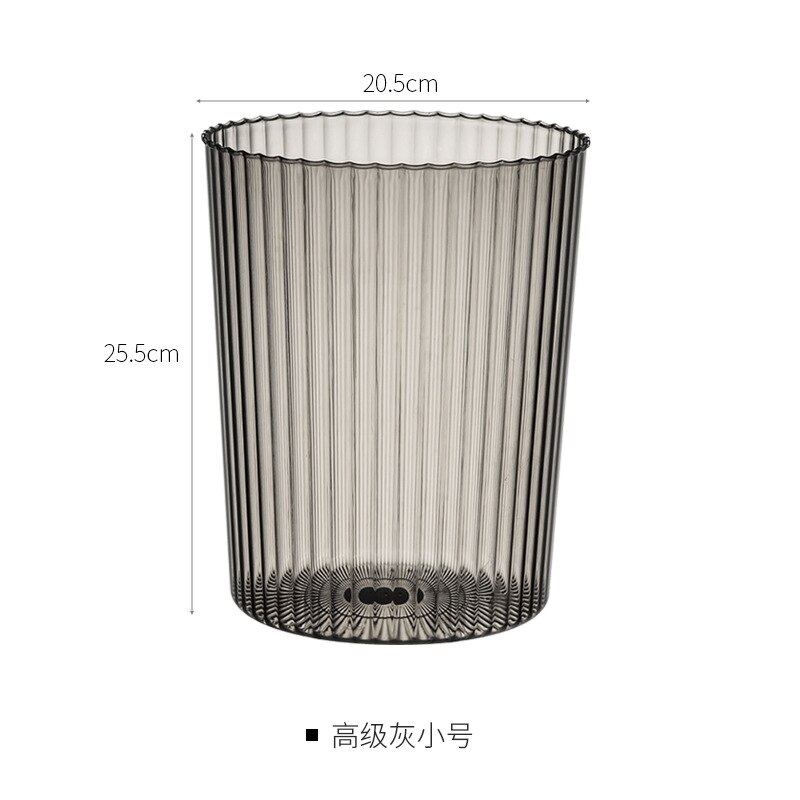 Clear Trash Can Without Lid Garbage Bin Home Office Rubbish Bin ...