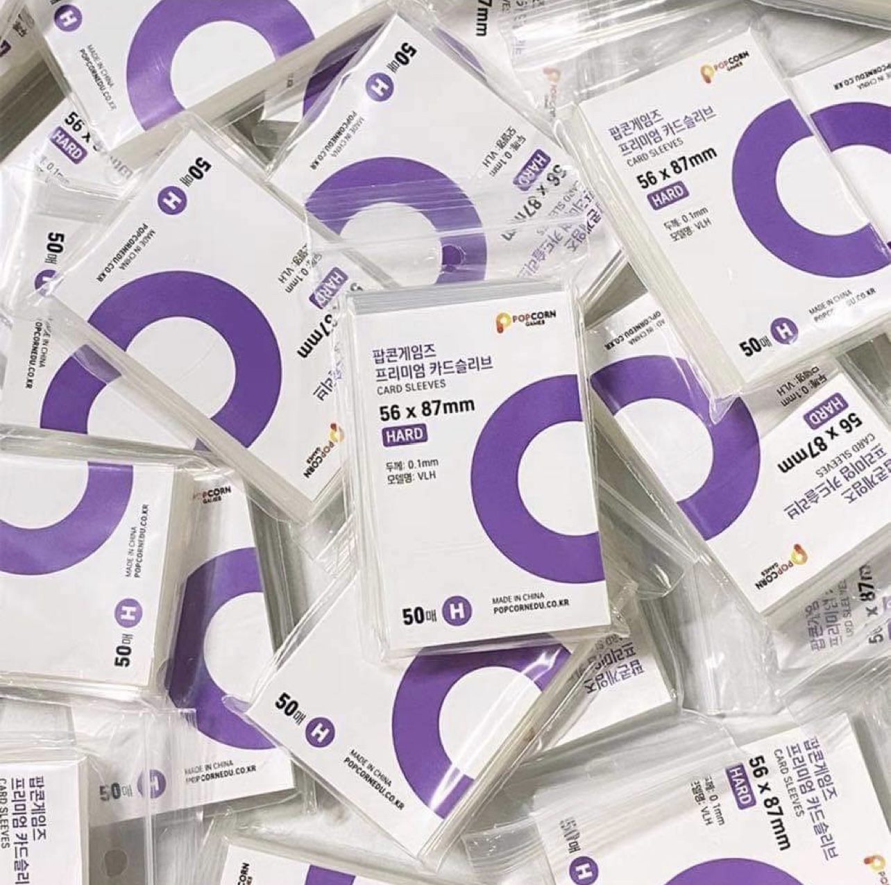 [Popcorn Games] Premium Photo Card Sleeves 50 Sheets/Pack (56*87mm ...