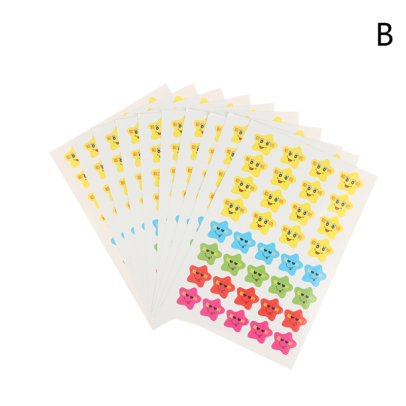 400pcs Smile Stars Decal School Children Kids Teacher Label Reward Cute ...