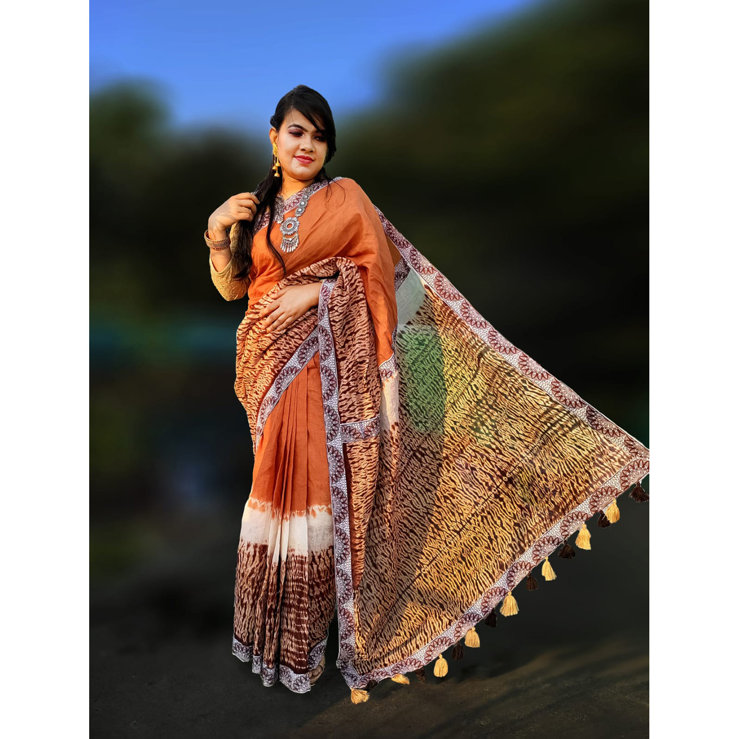 Shiburi Dye Saree | Daraz.com.bd