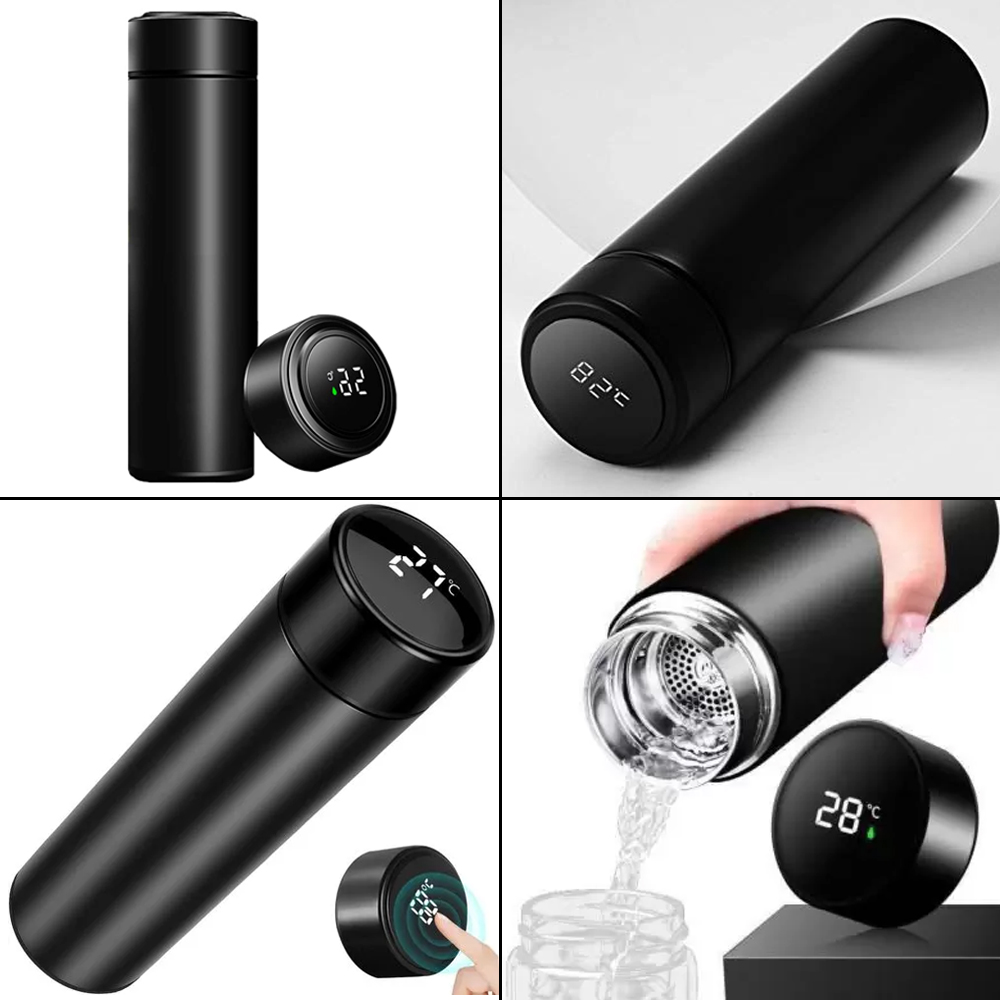 Tamparature Thermos Water Bottle with Temperature Display Traveling ...