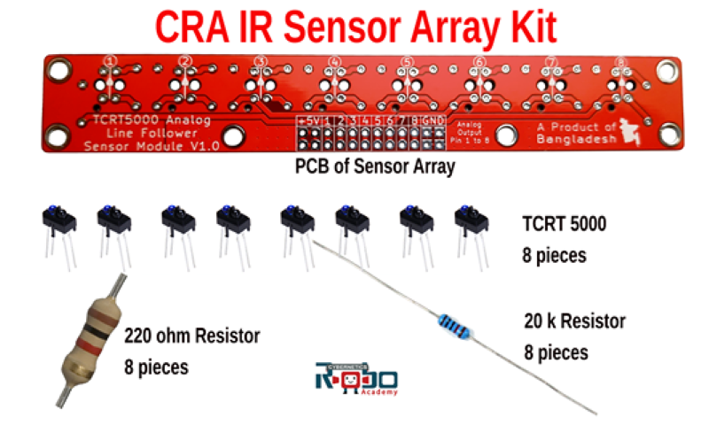 Line Follower Sensor Array Kit | Daraz.com.bd