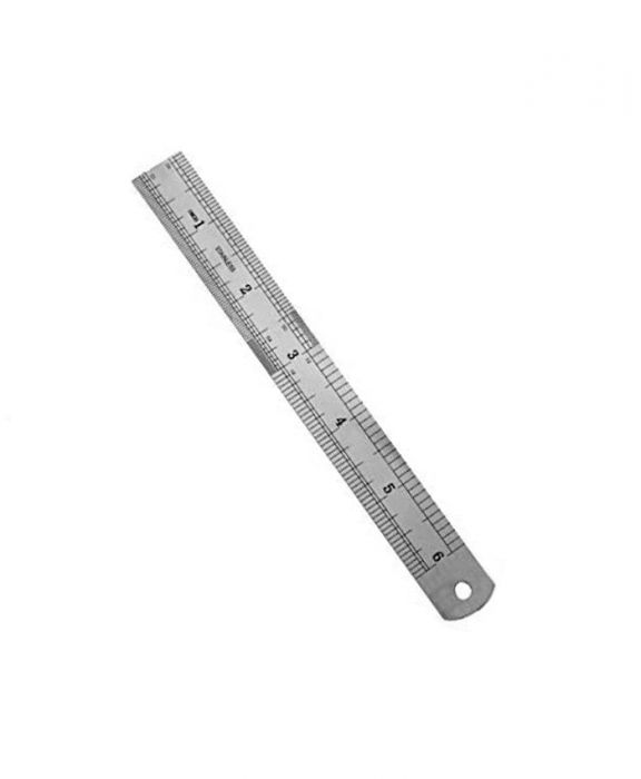 Stainless Steel Measuring Ruler 6 inches/15 cm (Scale) 1pcs | Daraz.com.bd