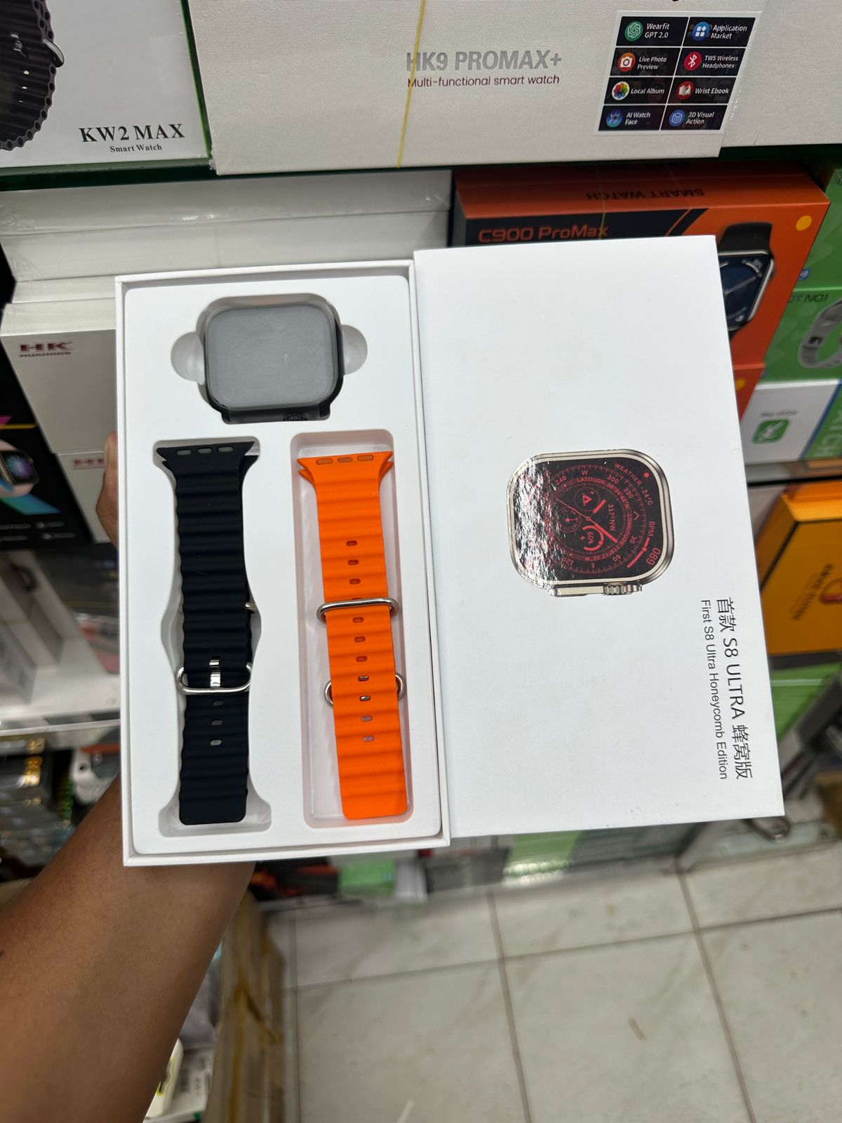 S8 Ultra 4G Honeycomb Edition Smart Watch Calling Feature RAM 4GB ROM ...
