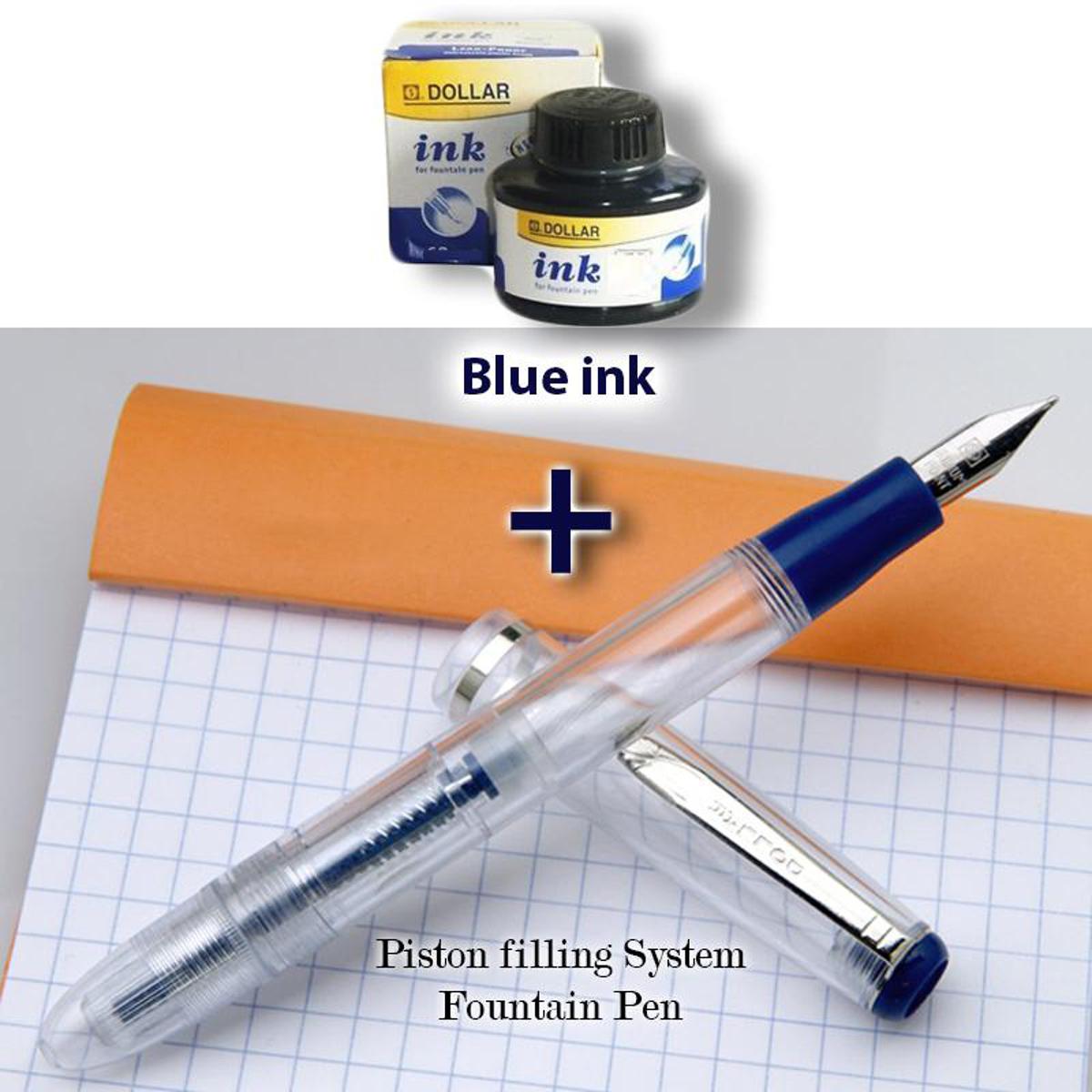 Fountain pen Dollar FP 717i Transparent Fountain Pen students Office ...
