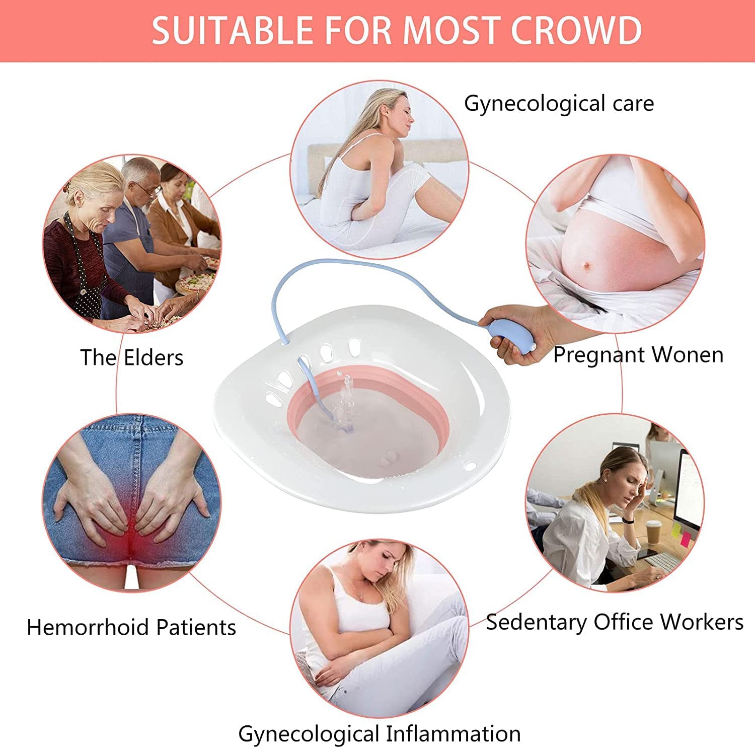 Sitz Bath, Sitz Bath for Hemorrhoids, Sitz Bath for Toilet Seat ...