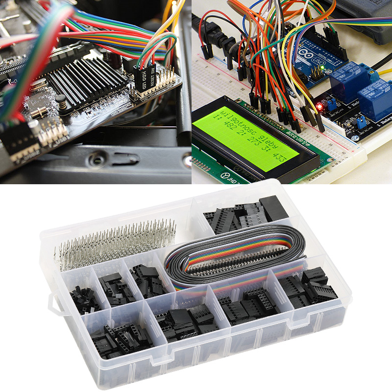 460/1550PCS Dupont Connector Kit JST-XH 2.54mm Set 2/3/4/5/6Pin Housing Adapter Male/Female Pin ...